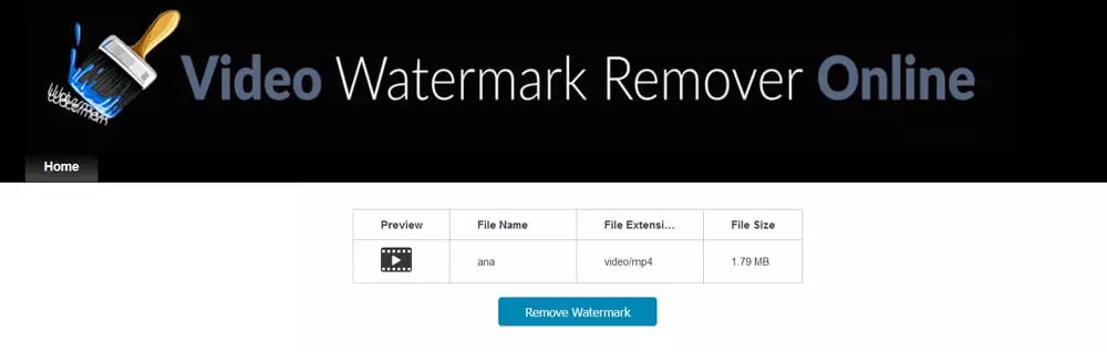 Video Watermark Remover Enreta forigilo