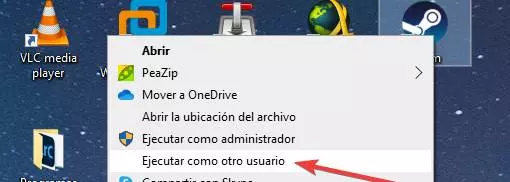 Open als en anere Benotzer am Windows 10