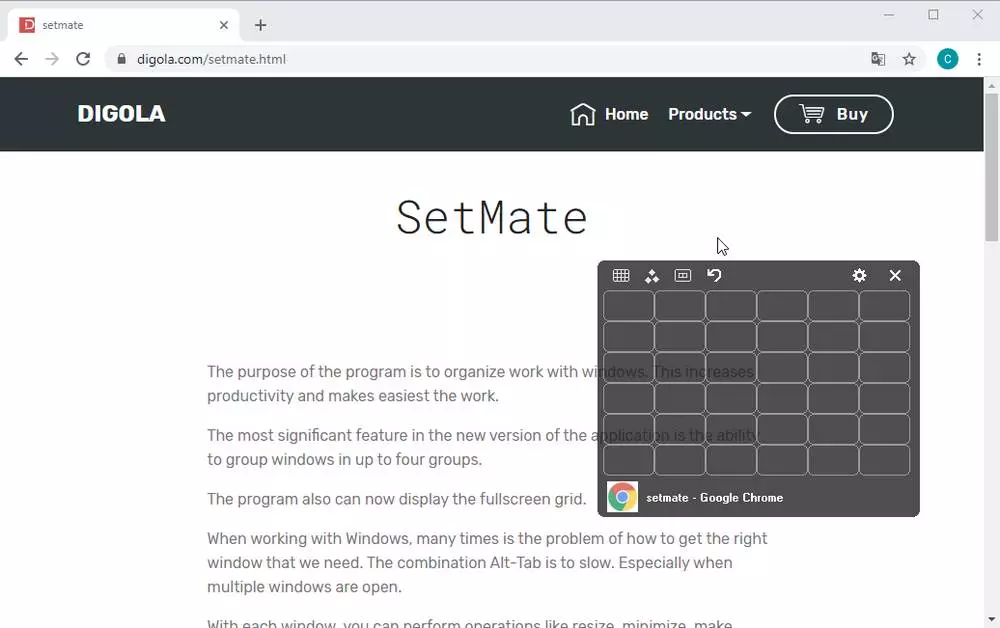 SetMate interface