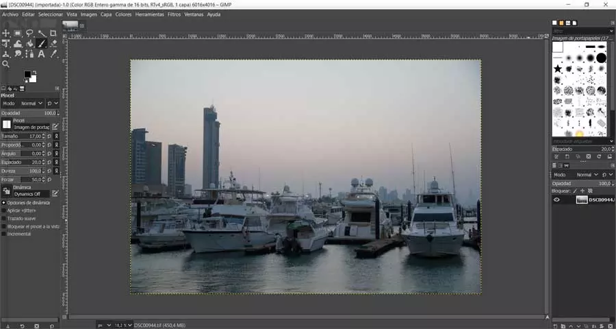 RAW photo in GIMP