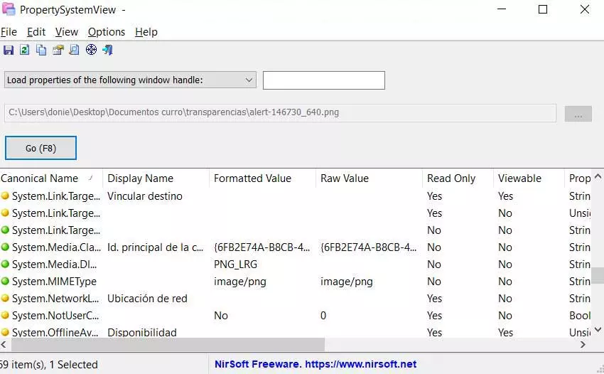 PropertySystemView Eegeschaften