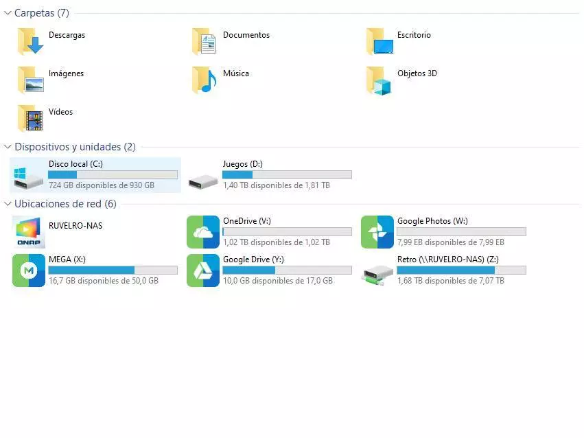 RaiDrive - Hifadhi zilizounganishwa kwenye PC