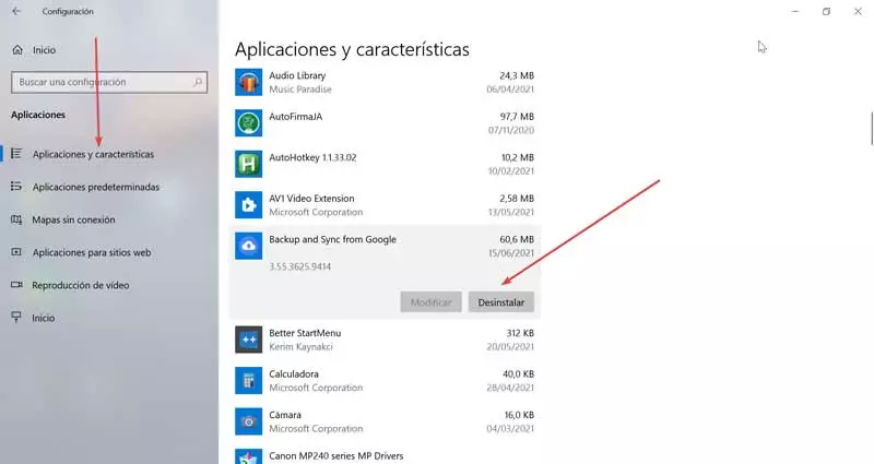 Google Drive қолданбасын Windows параметрлерінен жойыңыз