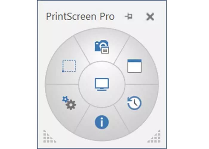 Gadwin PrintScreen menu prinċipali