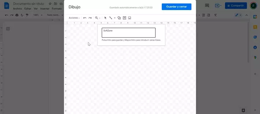 Google Docs izena WordArt-erako