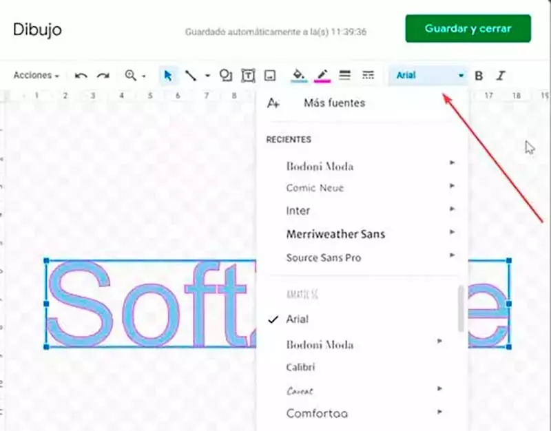 Docs Sheets nambahkeun font