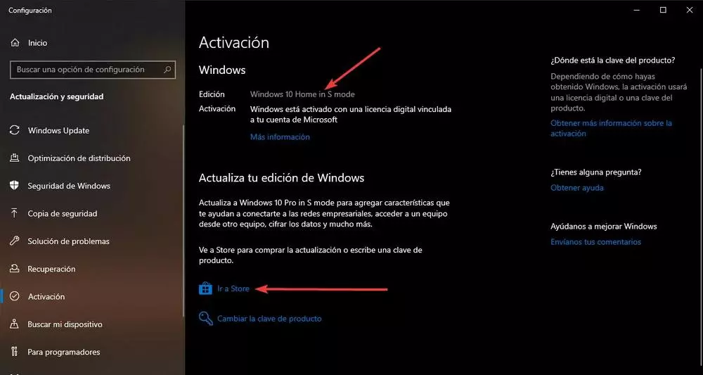 Windows 10 in modalità S
