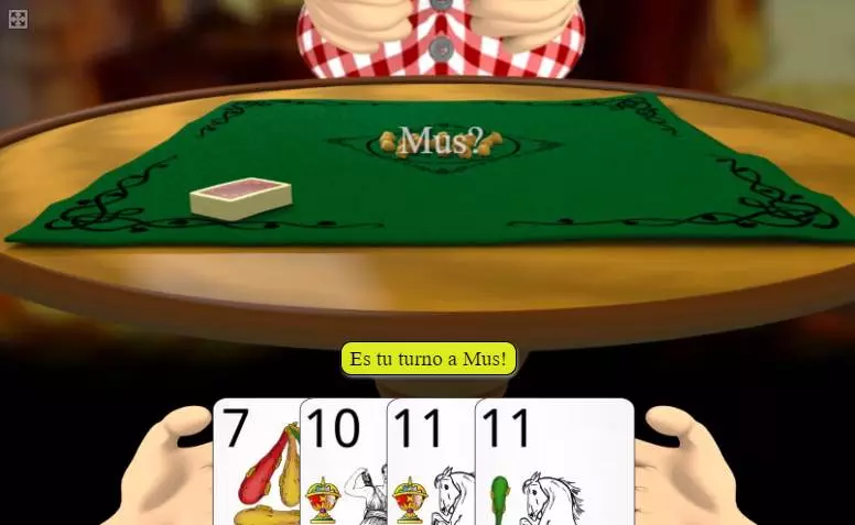 Mus पूरे स्पेन और कई लैटिन अमेरिकी देशों में सबसे व्यापक स्पेनिश कार्ड गेम में से एक है। यह आम तौर पर 4 लोगों के समूह में खेला जाता है, जोड़े में समूहित किया जाता है, और नियम क्षेत्रों और रीति-रिवाजों के अनुसार बहुत भिन्न हो सकते हैं।
