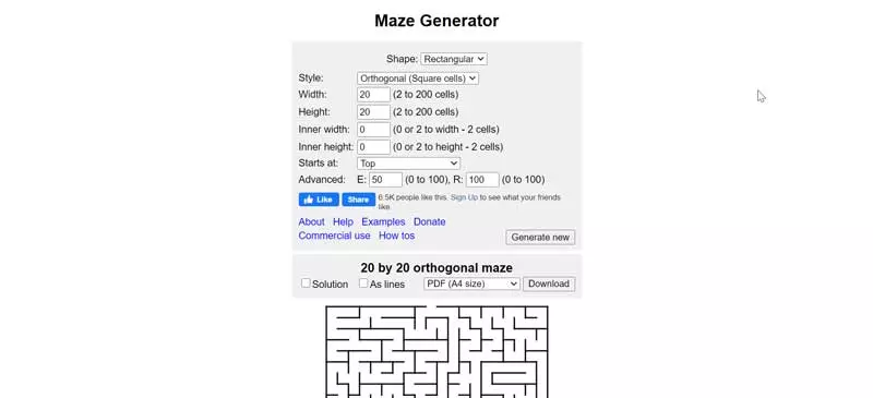 Generator Labirin