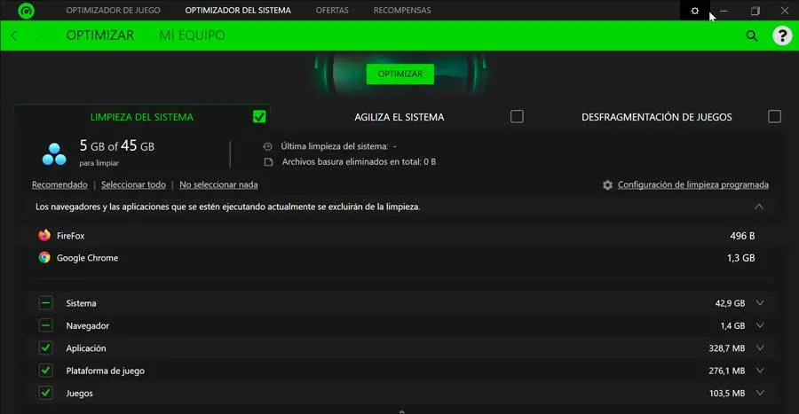 Razer Cortex Optimize