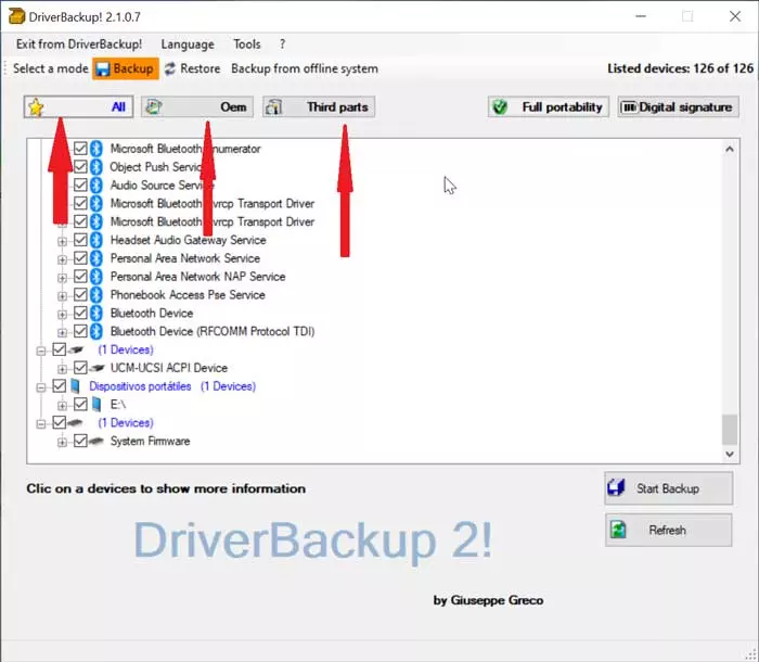 Фильтруйте драйверы с помощью DriverBackup!