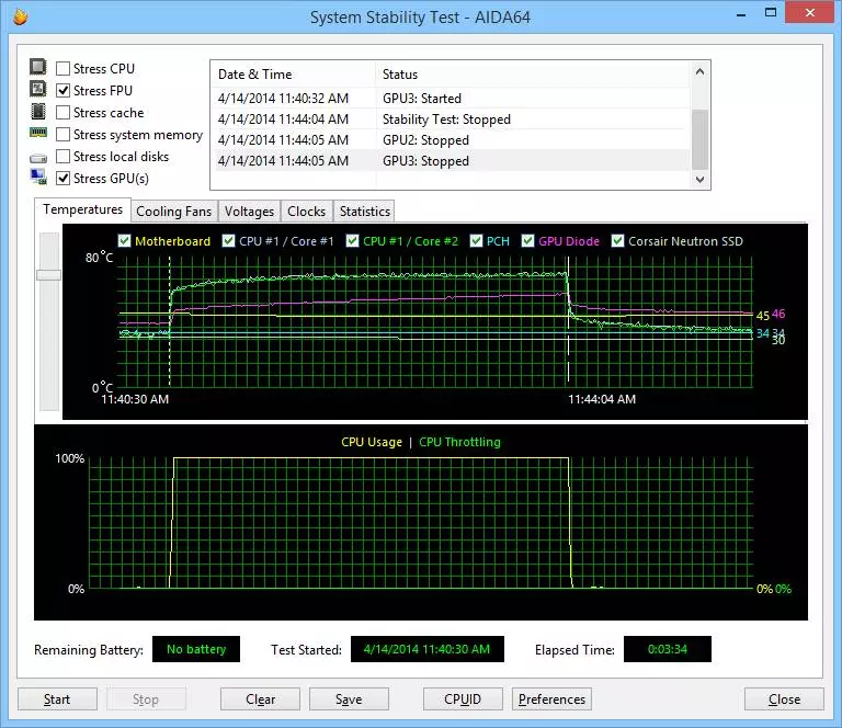 AID64 Extreme interface tsara