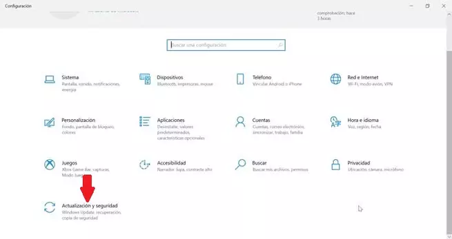 Opdatering en sekuriteitsinstellings