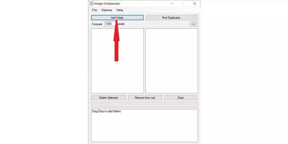 Image Comparator lub ntsiab zaub mov ntxiv folder