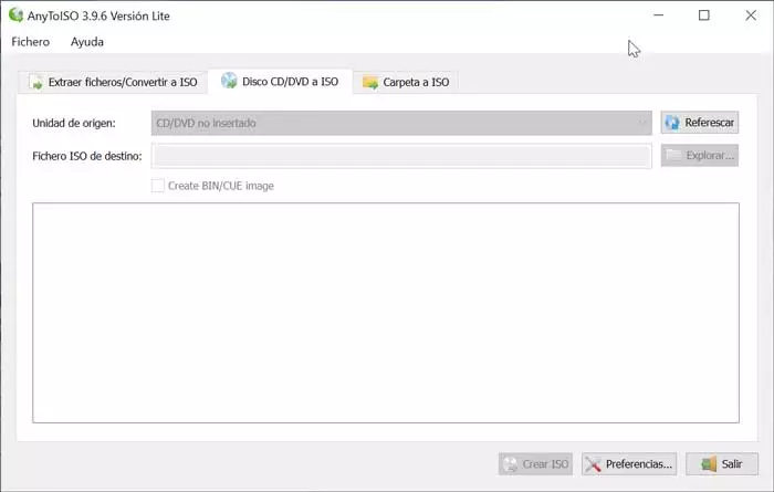 Convertidor de CD a ISO con AnyToISO Converter