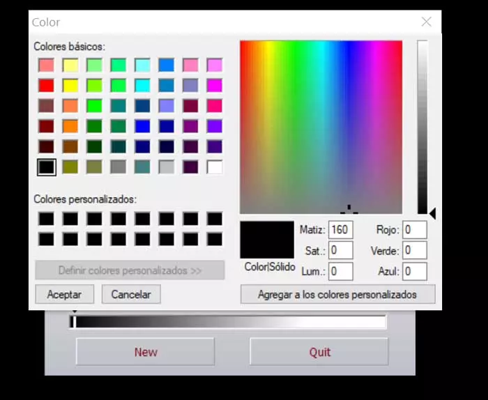 Color Converter farvevalgspalet