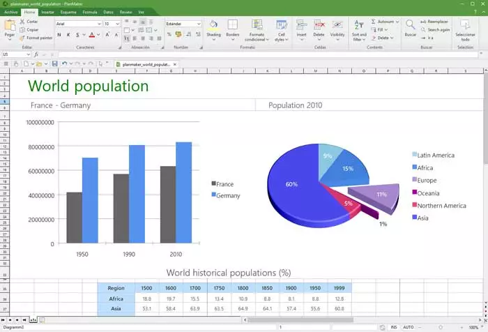 Foglio di calcolo Ashampoo Office 2018