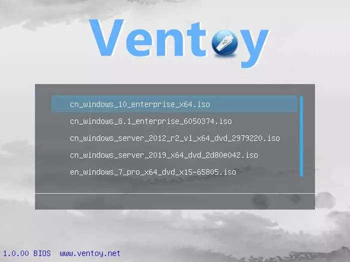 Sistemas operativos Ventoy