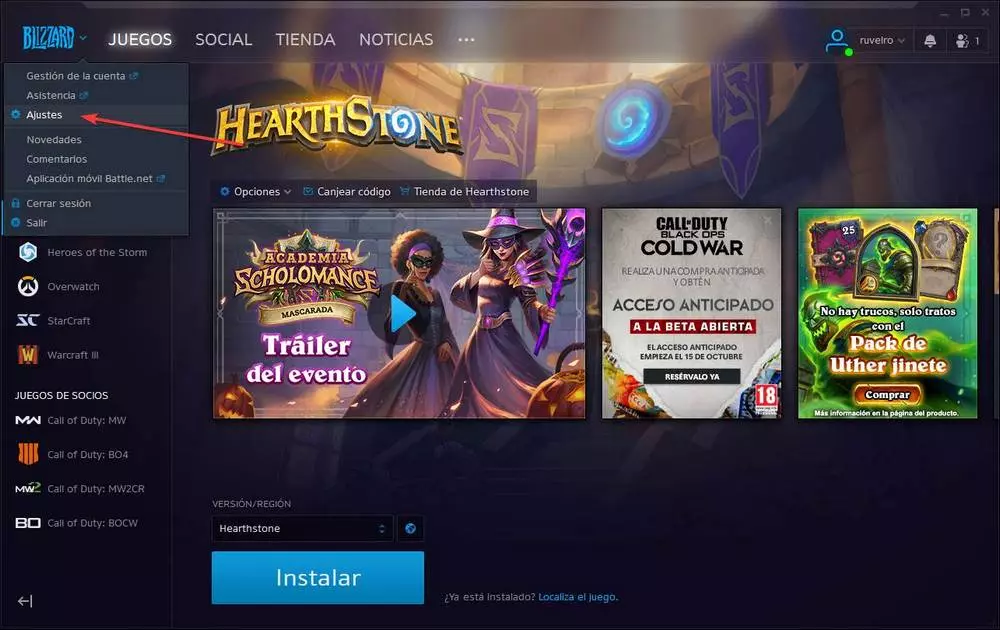 Battle.net - Descărcați jocuri de instalare 1