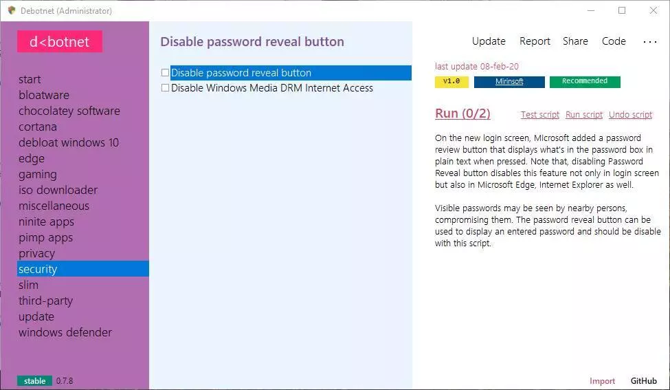 Debotnet - လုံခြုံရေး