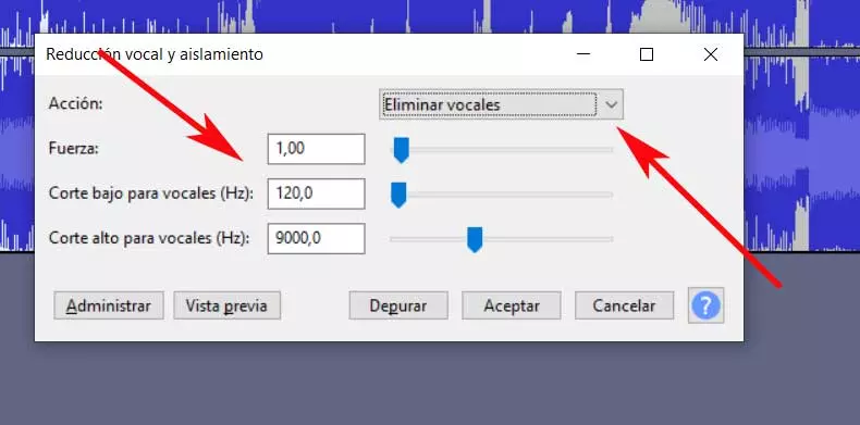 Audacity-klinkers verwijderen