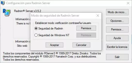 Radmin Server - Configure 4