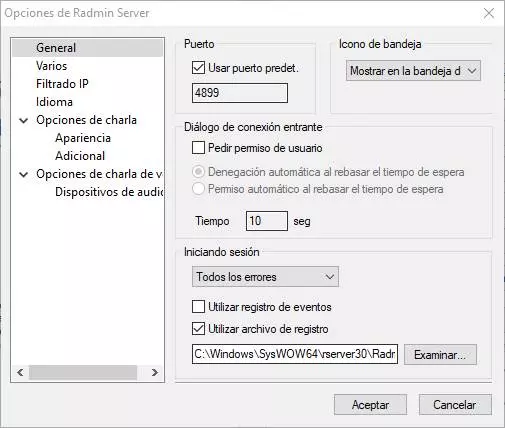 Radmin Server - Configure 3