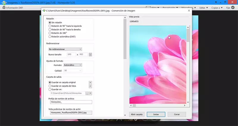 Honeyview converter imaxes