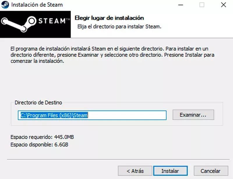 目標 Steam 安裝