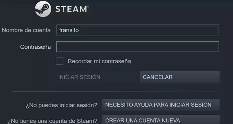 تسجيل الدخول إلى عميل Steam