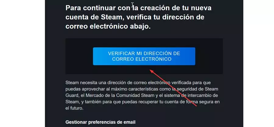 Steam verifizéiert meng E-Mailadress