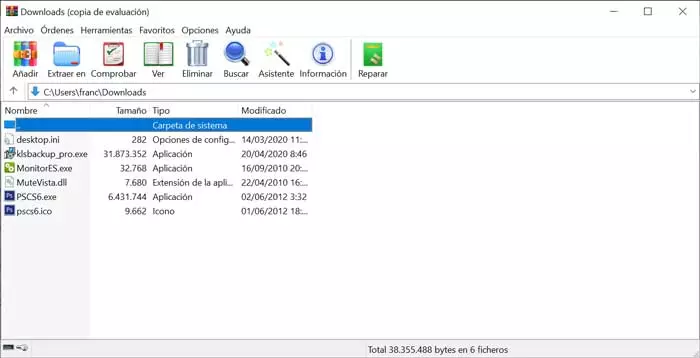 WinRAR file compressor