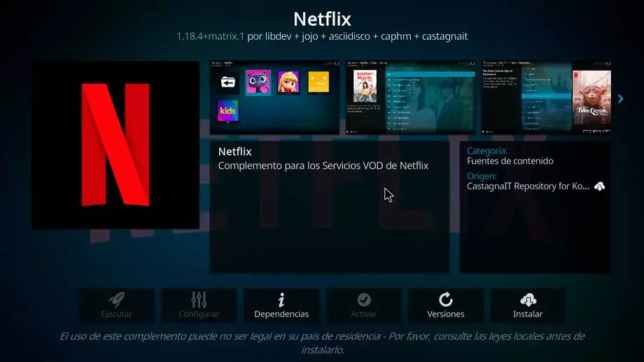 Enstale Netflix Addon sou Kodi