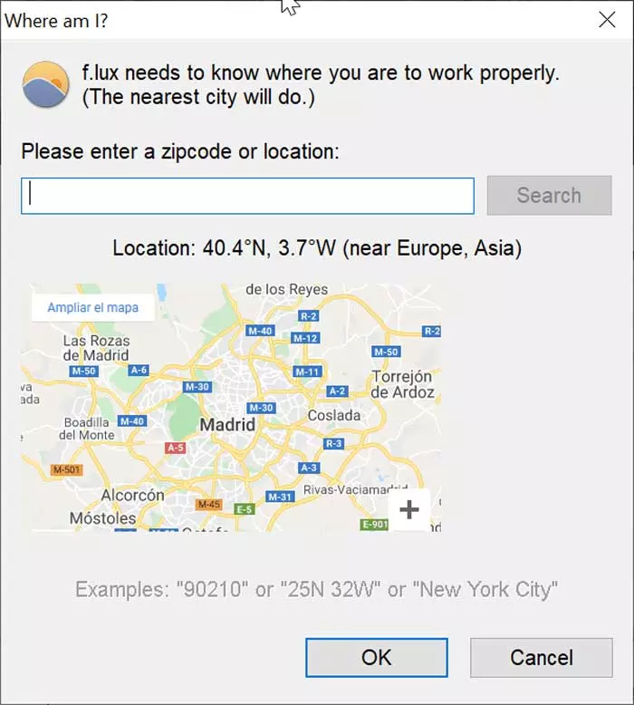 f.lux geolocation