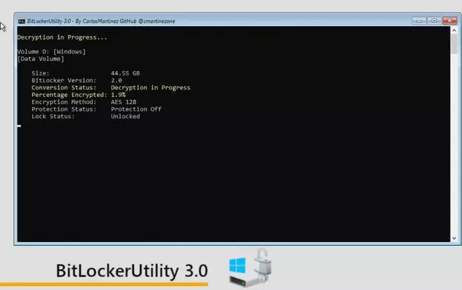 BitLocker utilīta 3.0–4