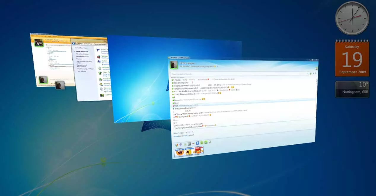 „Aero Glass“ sistemoje „Windows 10“.