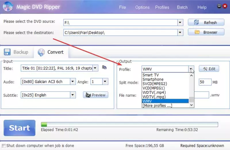 Sehrli DVD Ripper Profili