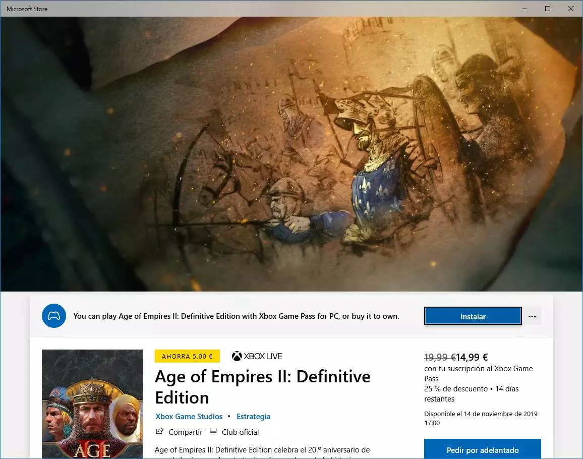 Age of Empires 2 Remastered w Microsoft Store