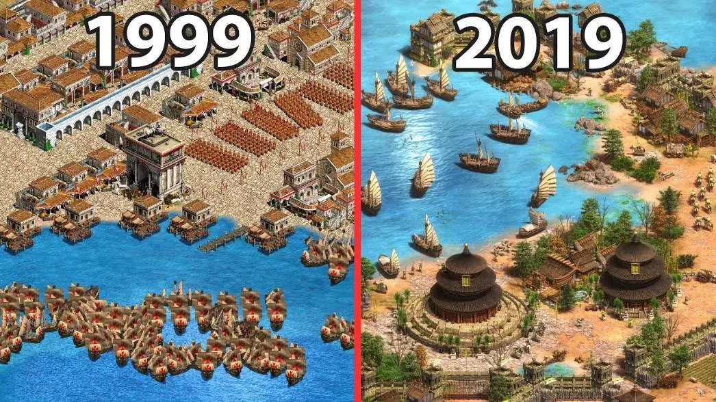 Age of Empires - Cymhariaeth wedi'i hailfeistroli