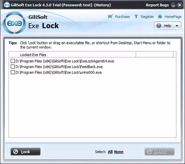 Gilsoft EXE lukk