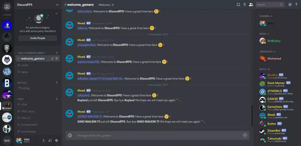 Чат Discord