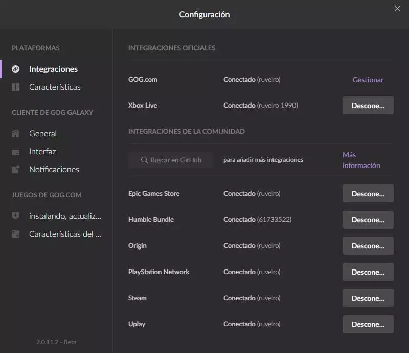 GOG Galaxy 2.0 – „Unite 3“ platformos