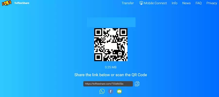 Tofeeshare QR-code