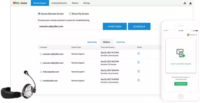 Zoho Assist Remote Control Program