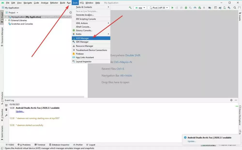 Android Studio - Hata ayıklama uygulaması - 1