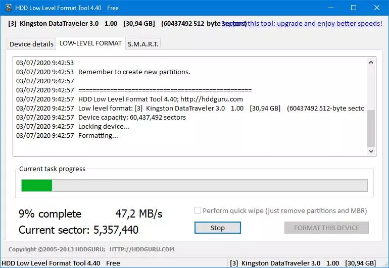 HDD Low Level Format - 5