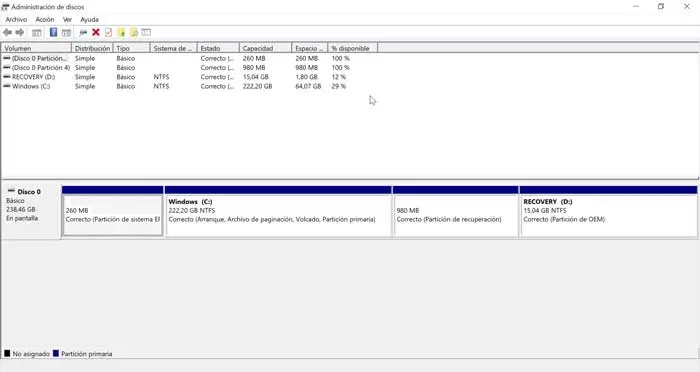 Administrador de fitxers de Windows 10