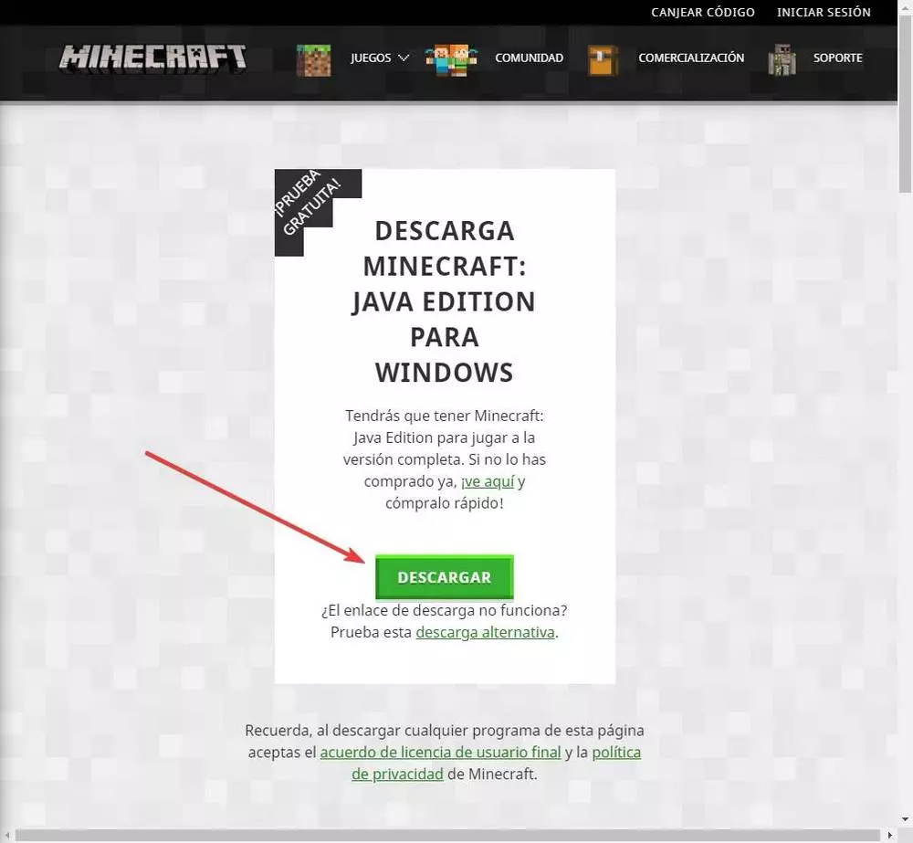 Download minecraft gratis