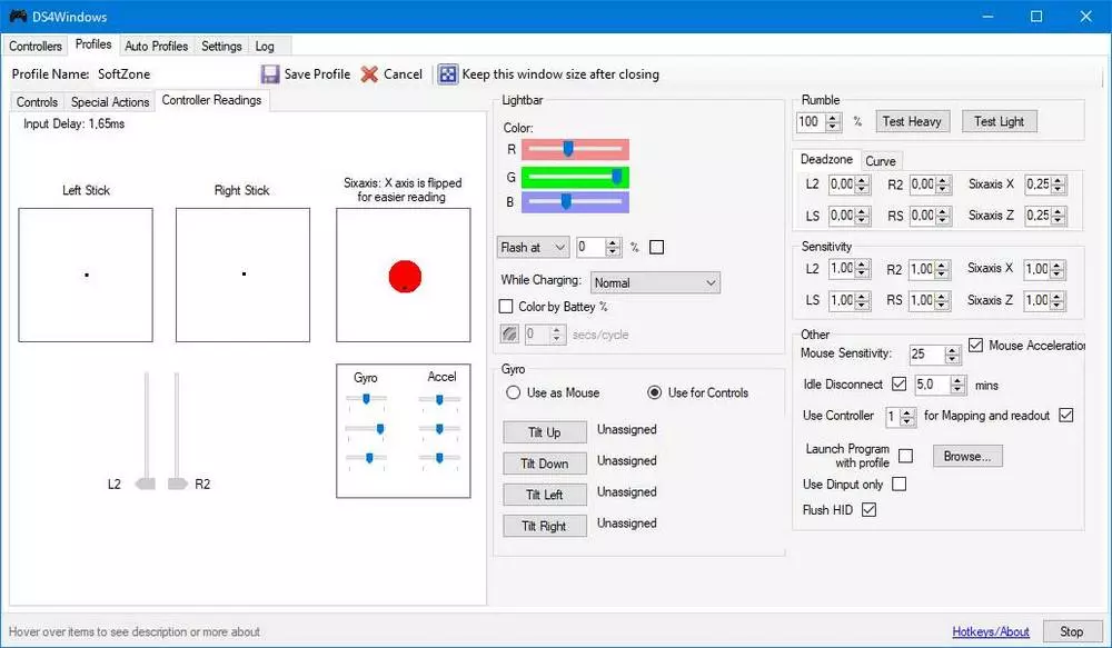 DS4Windows - קאָנפיגוראַטיאָן 3