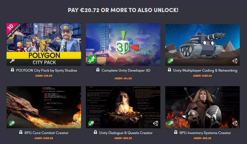 Humble Bundle – Unity 2D 3D programmeerimine – 3